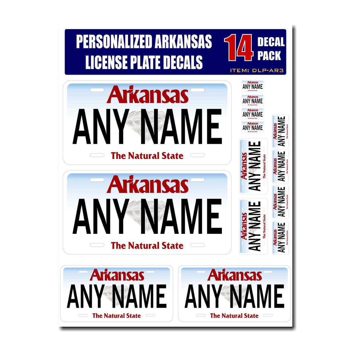 Personalized Arkansas License Plates – Custom Plate Pros