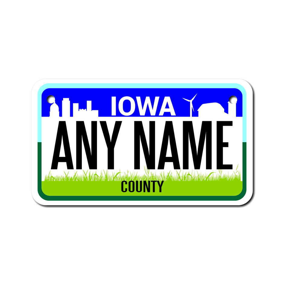 Personalized Iowa License Plates – Custom Plate Pros