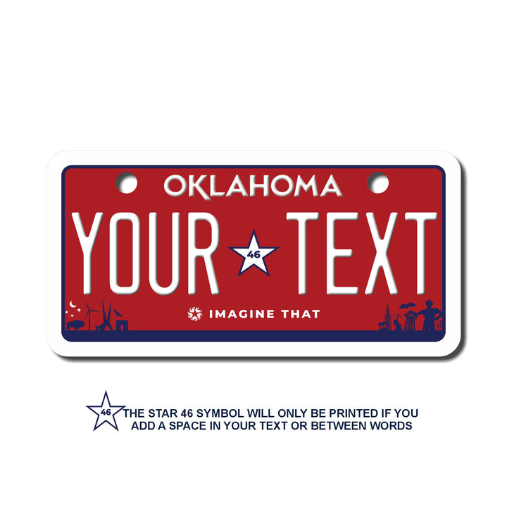 Personalized Oklahoma License Plates – Custom Plate Pros