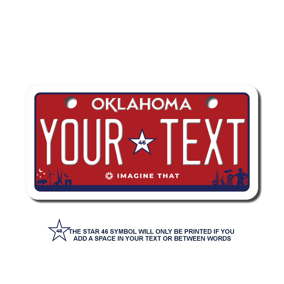 Personalized Oklahoma License Plates – Custom Plate Pros