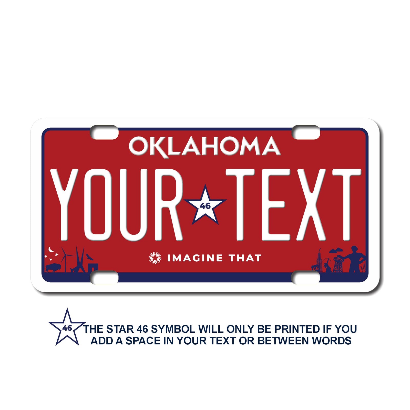 Personalized Oklahoma License Plates – Custom Plate Pros