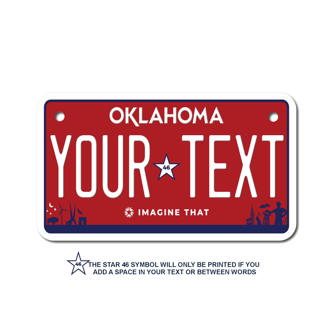 Personalized Oklahoma License Plates – Custom Plate Pros