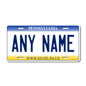 Personalized Pennsylvania License Plates – Custom Plate Pros