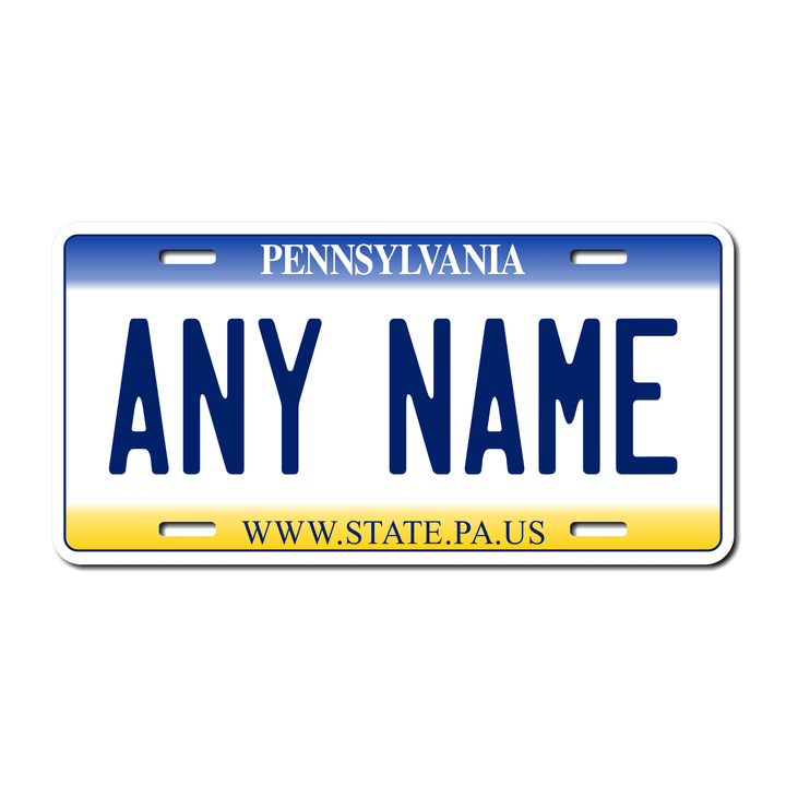 Personalized Pennsylvania License Plates – Custom Plate Pros